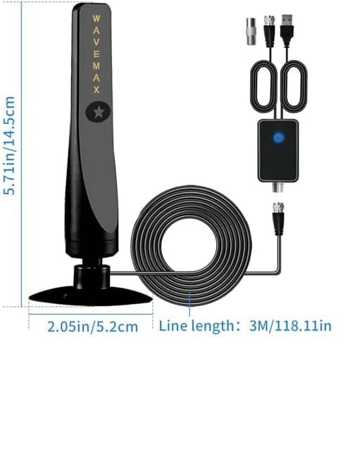 Wave Max Tv Antenna 2025, Wave Max Tv Antenna Signal Booster, Coverage ...