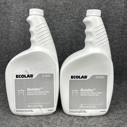 Ecolab 18424 Medallion Stainless Steel Cleaner & Polish - Exp: 11/26 ...
