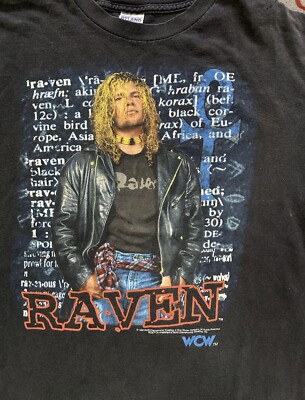 Vintage WCW Raven Wrestling Tee | eBay
