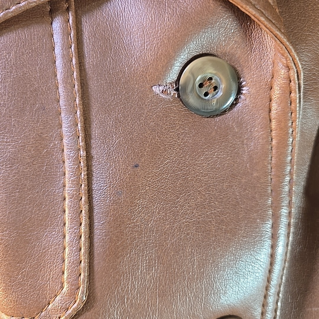 Vintage Tannery Collection Amerex Light Brown Faux Leather Vintage Tannery Collection Amerex Light Brown Faux Leather