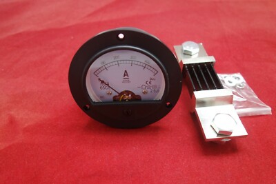DC 500A Round Analog Ammeter Panel AMP Current Meter Dia. 90mm with ...