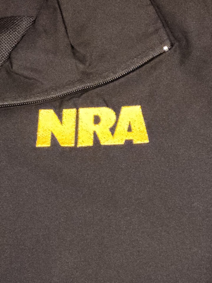 NEW! NRA National Rifle Association Black Jacket Windbreaker w/Eagle ...