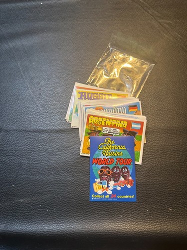 1988 California Raisins World Tour Stickers Cards Complete Set Of 25 | eBay