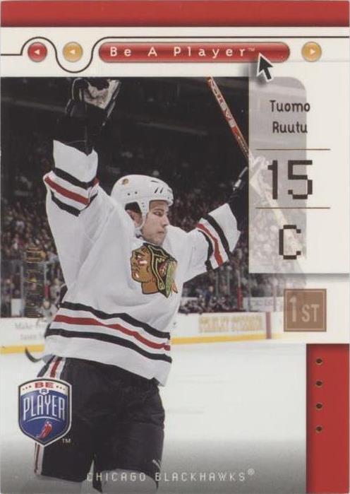 2005-06 Upper Deck Be a Player - Tuomo Ruutu #17 First Period /100 for ...