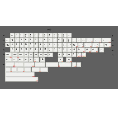 Geeklark Pure White Alpha 40s Keycap Set For 40% Layout Keyboard | eBay
