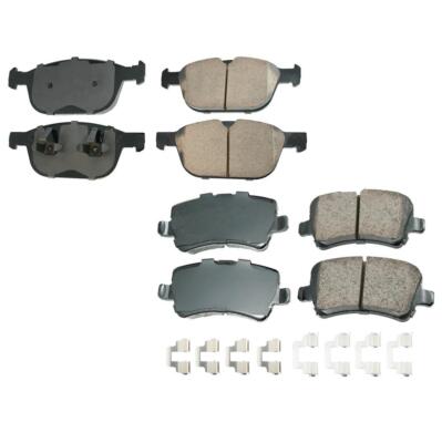 Akebono Euro Front & Rear Ceramic Brake Pad Kit For Volvo XC60 T6 R ...