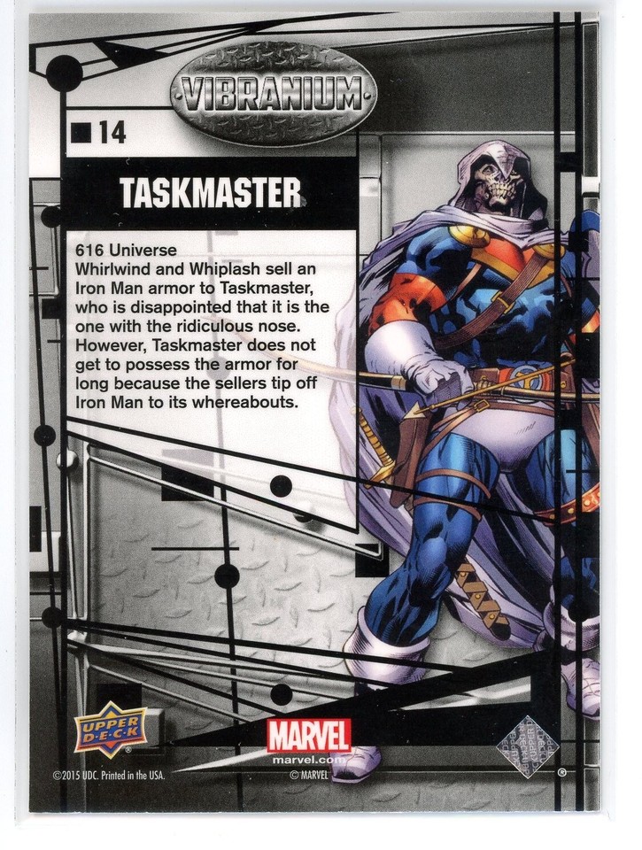 TASKMASTER - 2015 UD Marvel Vibranium Base Set Card # 14 | eBay