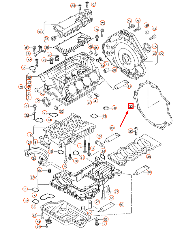 Audi A4 Diesel Gearbox Washer Spacer Shim Ring 01X103551 for sale ...