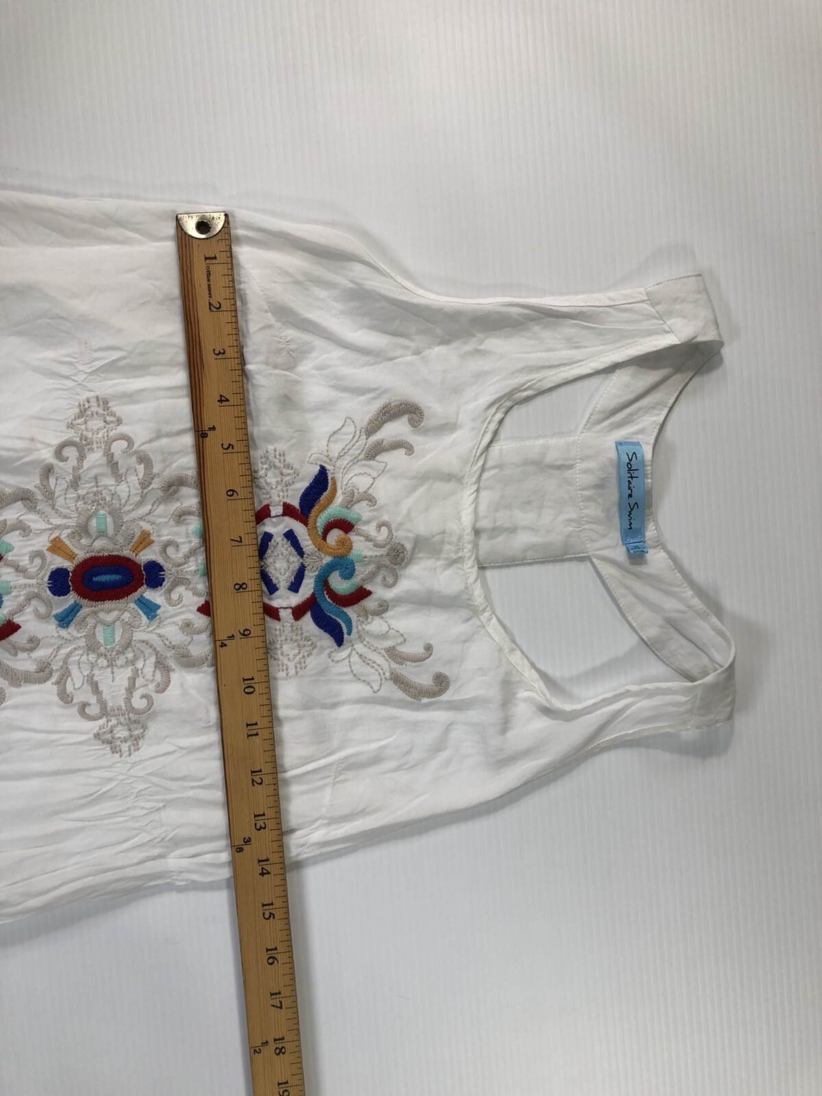 Solitaire Swim Women’s Size Small Bathing Suit Cover Up White ...