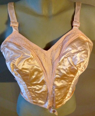 Triumph MIEDER Corsage SATIN Naturfaser Original Vintage 1950-iger ...