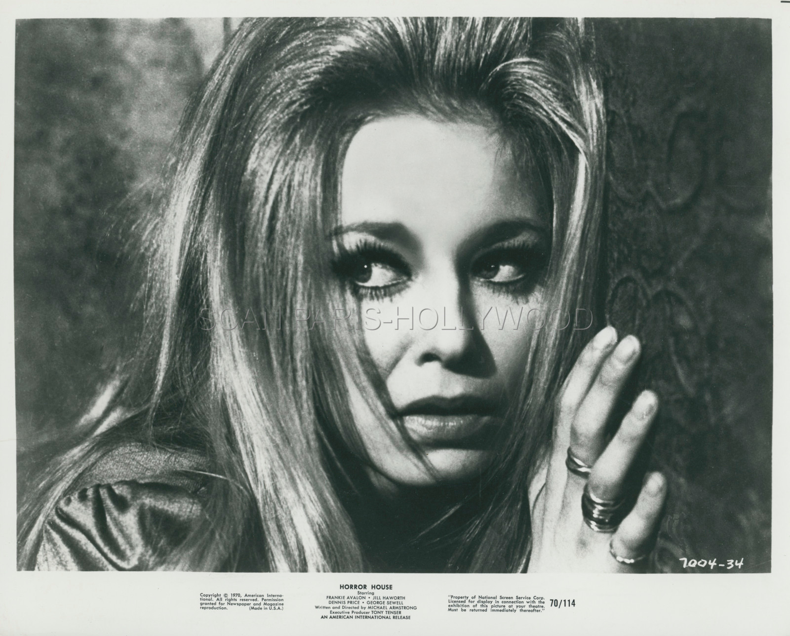 JILL HAWORTH THE HAUNTED HOUSE OF HORROR 1969 VINTAGE PHOTO ORIGINAL ...