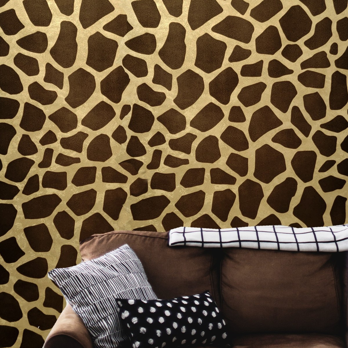 Flocked Metallic Wallpaper