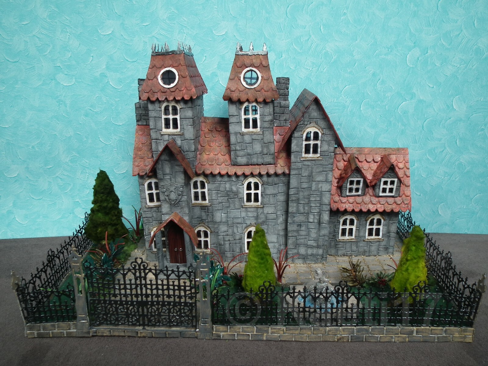 Village Manor dwelling die cut kit house building precut 300gsm Tim ...