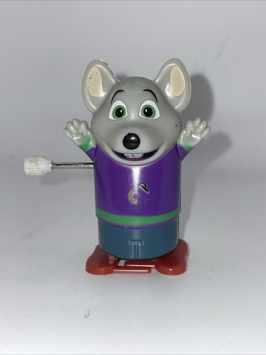 Vintage Chuck E Cheese Limited Ed PRIZE Walking Wind Up Toy Mouse ...