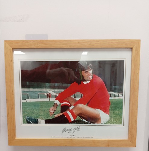 George Best Signed Framed Photo with Certificate of Authenticity 16x12 ...