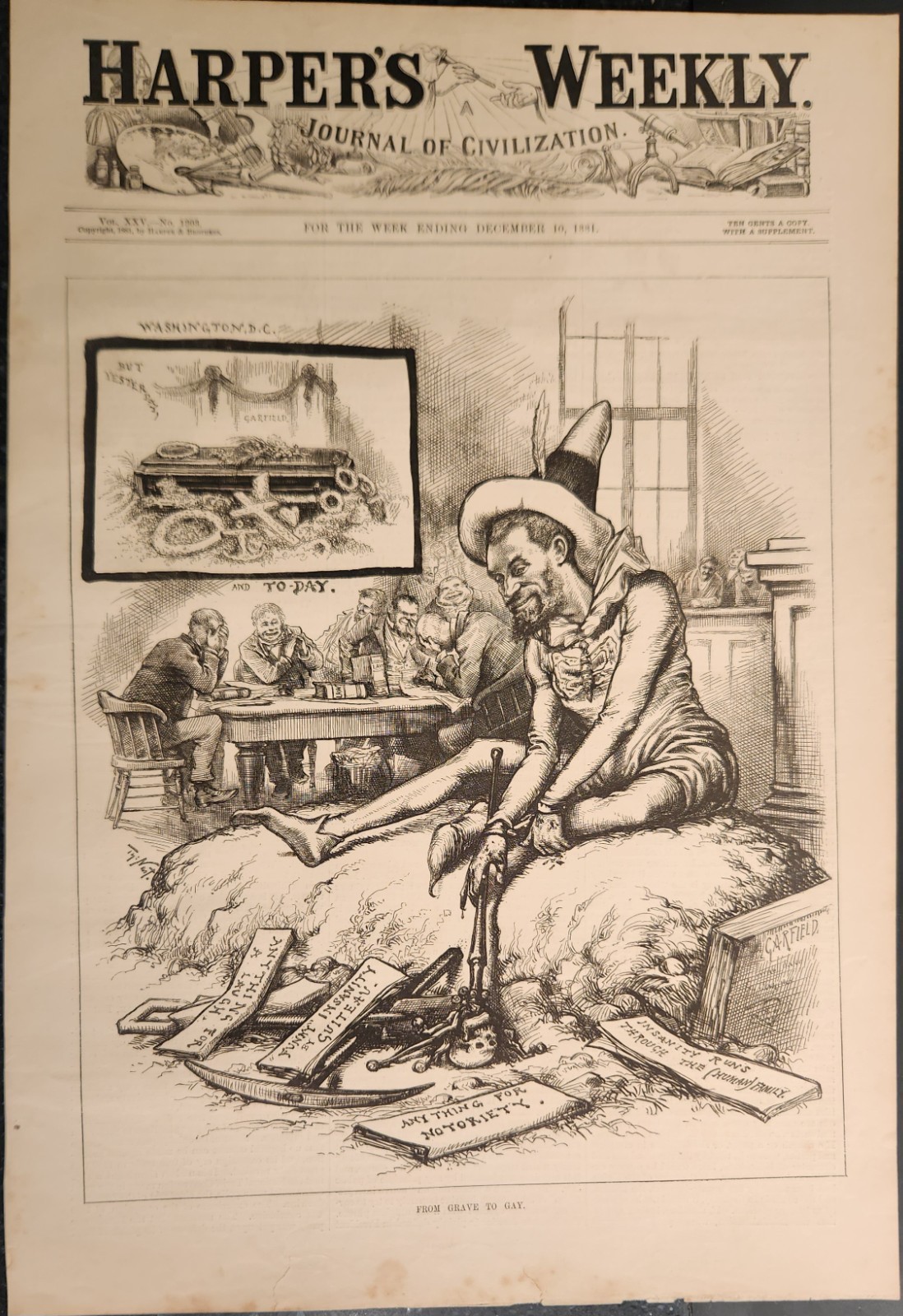 Trial Charles Guiteau Assignation James Garfield President Harpers ...