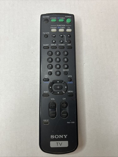 Sony TV DVD Cable Remote Control RM-Y165 Untested | eBay