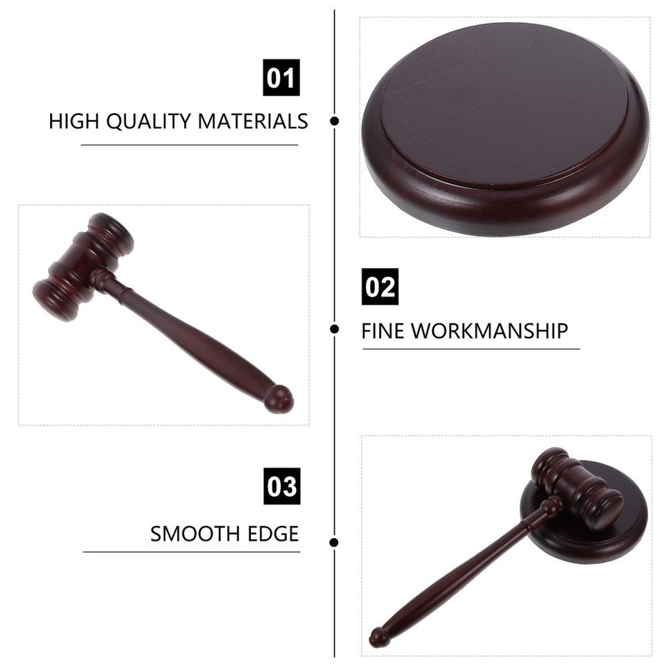 Judge Hammer Father Office Mini Wooden Hammers Gavel Toy Childrens | eBay