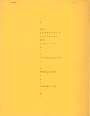 Earle Tempel / Professional Cartoonist and Gagwriter Volume One Number ...