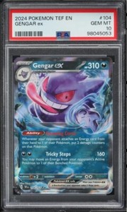 Gengar EX 2024 Scarlet & Violet: Temporal Forces #104/162 Double Rare ...