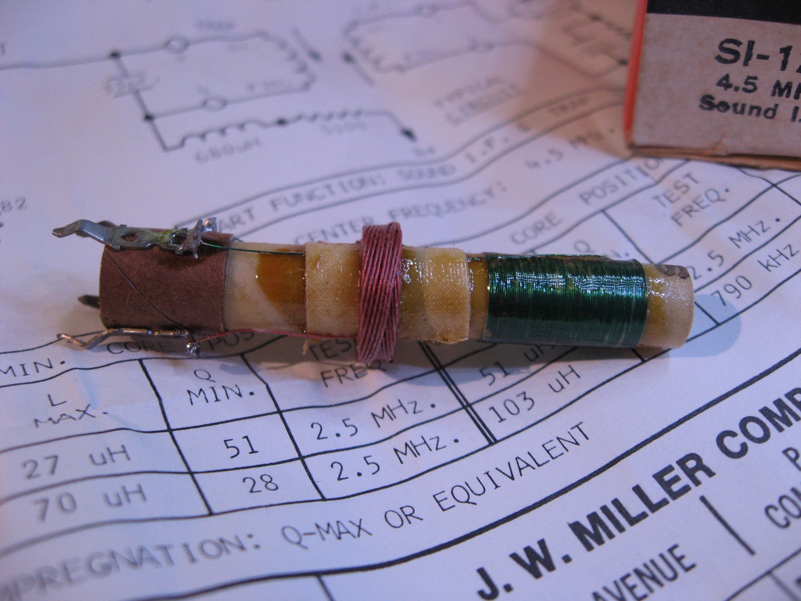 Miller S1-125 Coil Tunable Transformer Second IF 4.5MHz - NOS Qty 1 | eBay