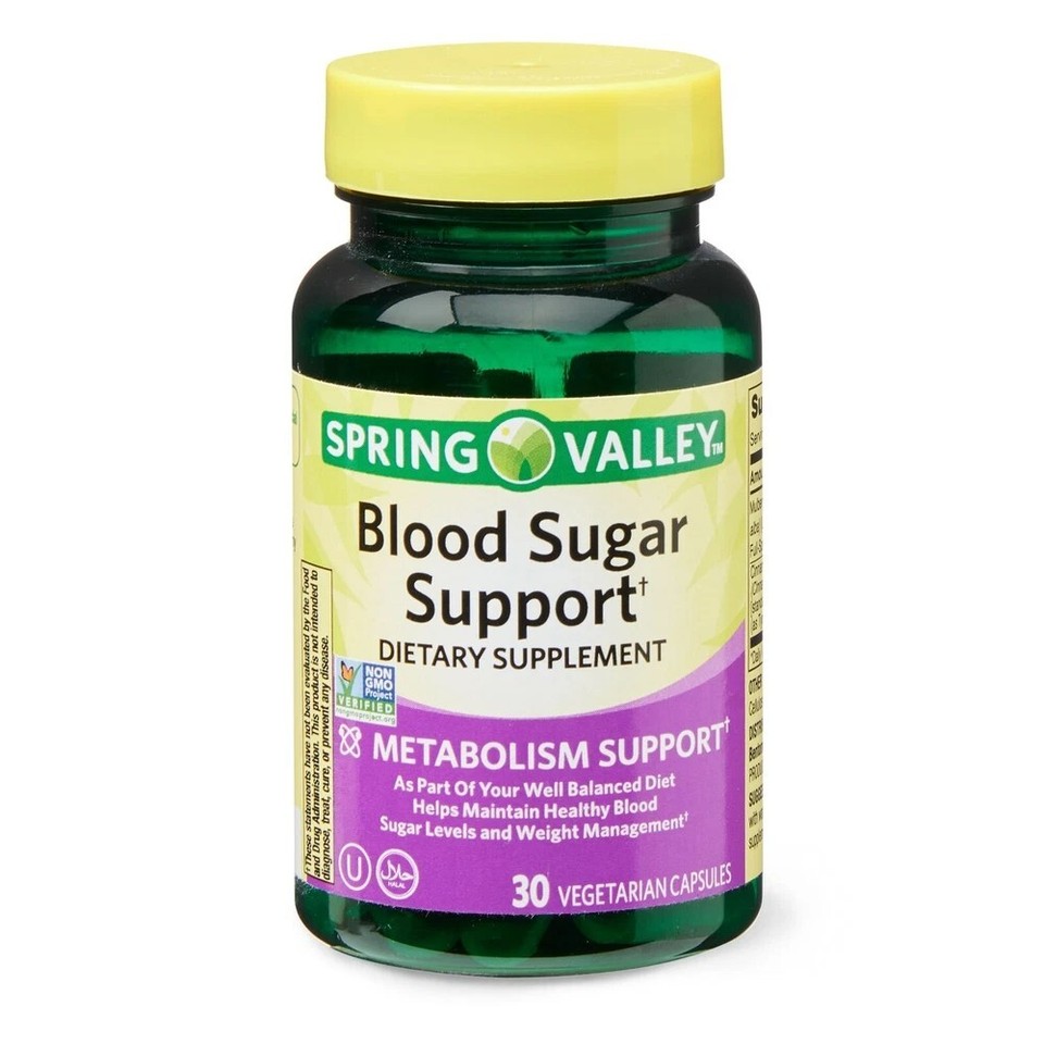 Spring Valley Blood Sugar Support* Vegetarian Capsules, 30 Count..+ | eBay