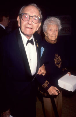 Actor Paul Henreid wife Elizabeth Gluck at the Eighth American- 1991 ...