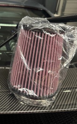 K&N RP-4980 Universal Carbon Fiber Air Filter 4 inch Flange Diameter ...