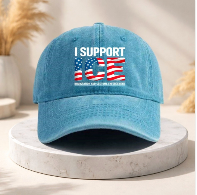 Support ICE Immigration Officers Hat American Flag Stand with ICE ...