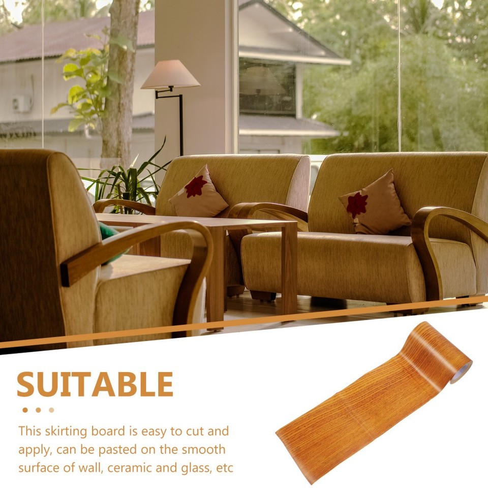 Flexible PVC Skirting Board Self Adhesive Molding Trim Wall Sticker for ...