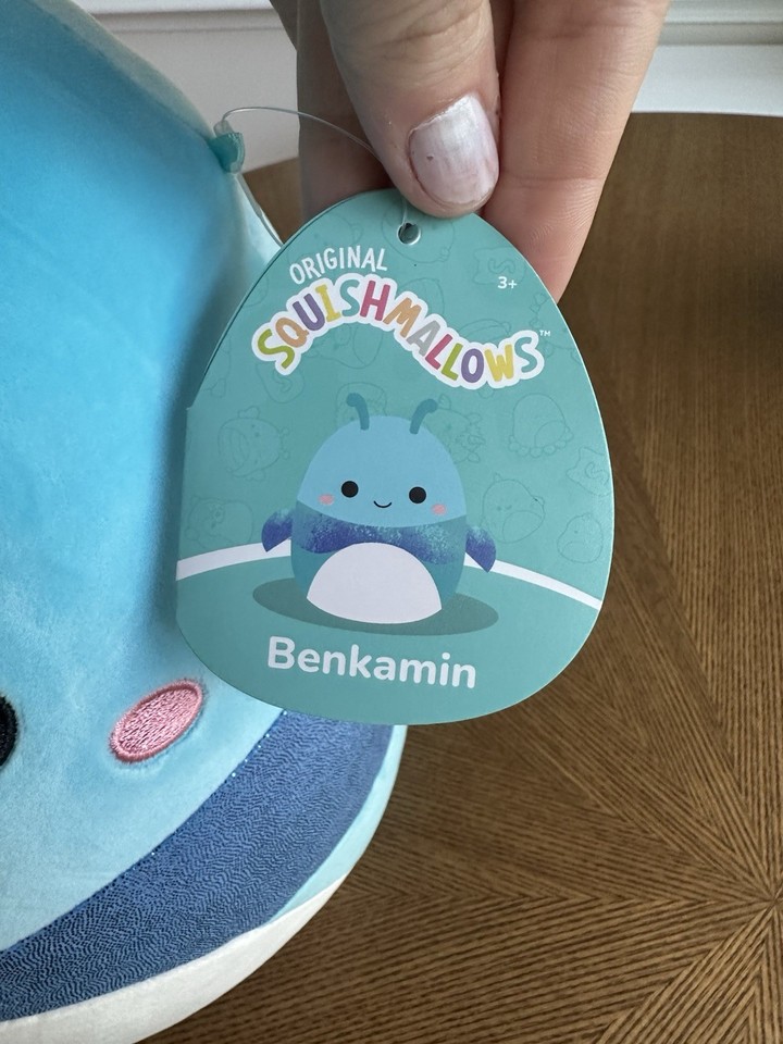 NEW Squishmallows 14-inch Benkamin The Blue Beetle Plush Toy | eBay