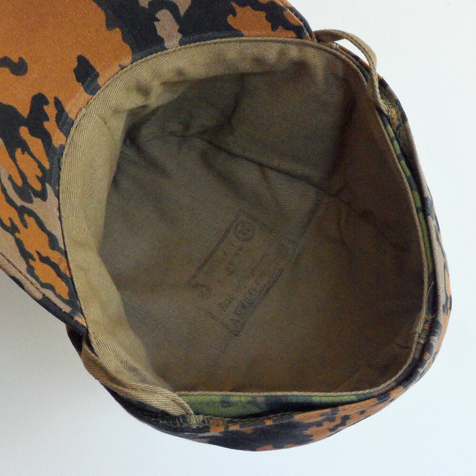 WWII German Army Sniper Cap M43 Oak Leaf Camo Field Cap Hat Cotton Size ...