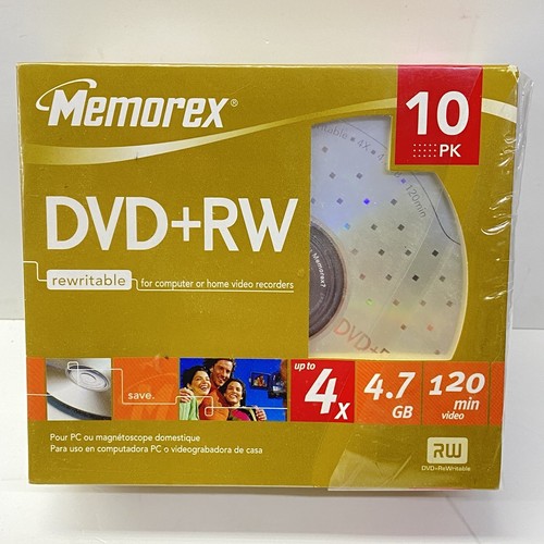 Memorex DVD+RW 4X Speed 4.7 GB Blank Media, 10 Pack | eBay