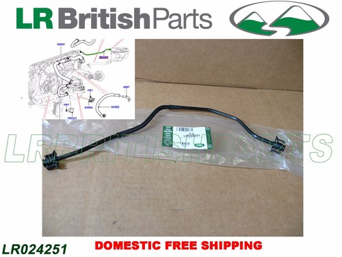 GENUINE LAND ROVER RADIATOR TOP OVERFLOW HOSE RANGE ROVER EVOQUE OEM ...