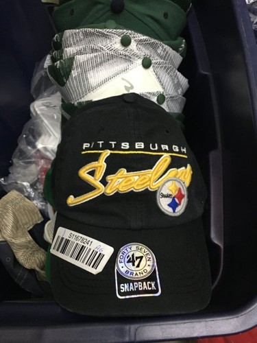 Pittsburgh Steeler 47 Brand Pelham Gridiron Snapback NFL Football Cap ...