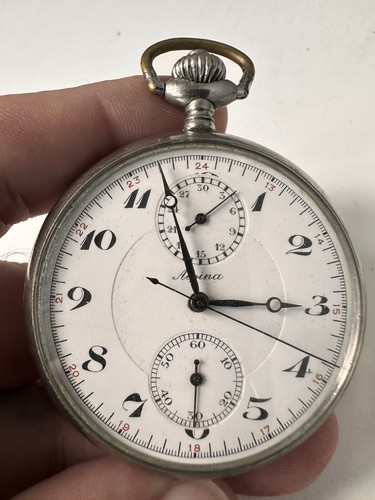 ANTIQUE SWISS ALPINA TIMER CHRONOGRAPH POCKET WATCH SERVICED | eBay