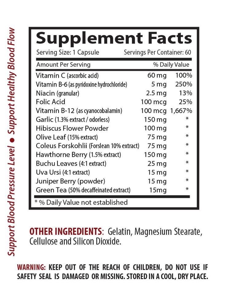 Blood Pressure Support - Cardiovascular Help - Health Heart Complex ...