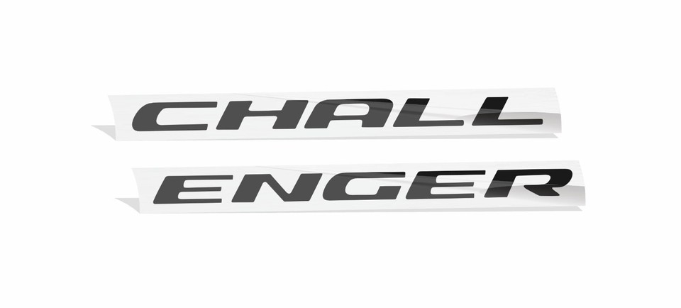 CHALLENGER Grille Badge Overlay Decal for 2015 - 2023 Dodge Challenger ...