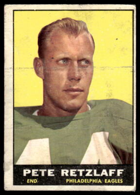 1961 Topps Pete Retzlaff #99 Philadelphia Eagles Football Card | eBay