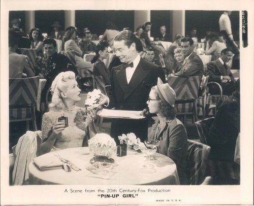 Betty Grable, Joe E Brown "Pin Up Girl" Movie Still Publicity Photo 8 ...