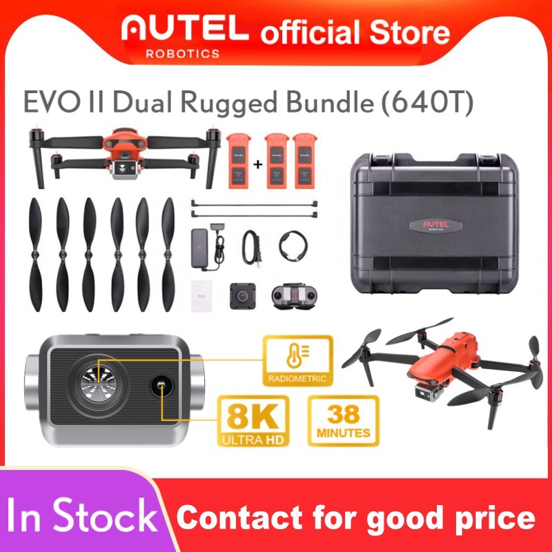Autel Robotics EVO II Dual 640T V2 Thermal Drone Enterprise Bundle 8k Rescue | eBay