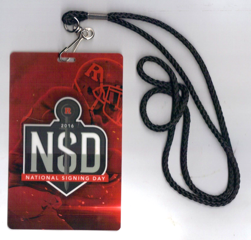 2016 College Football NSD National Signing Day VIP DONOR PASS Lanyard ...