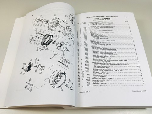 Case 580C Loader Backhoe Parts Catalog Manual Assembly Exploded Views ...