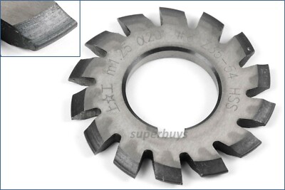 M1.25 No.6 20 Degree HSS Involute Module Gear Cutter Rack Milling Lathe ...