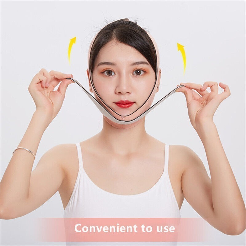 Face Lifting Slimming Belt Facial Cheek V Shape Lift Up Thin Mask Strap ...
