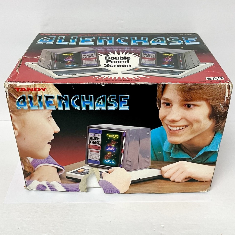 Tandy Alien Chase Vintage Electronic Game With Box, Manual And Receipt ...