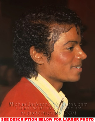 MICHAEL JACKSON 1982 SIDE PART CLOSEUP 1xRARE8x10 PHOTO | eBay