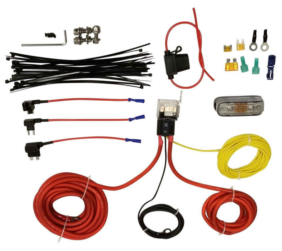 airmaxxx Single Compressor Wire Install Kit Air Ride Suspension Fits ...