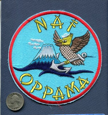 NAF Naval Air Facility OPPAMA JAPAN US Navy Base Squadron Jacket Patch ...