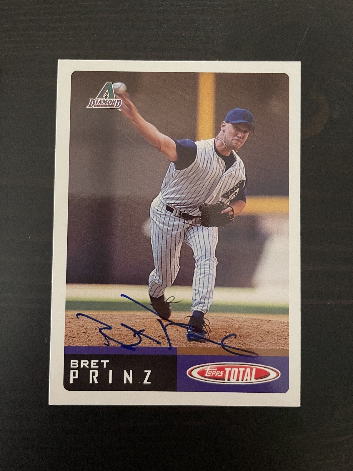 2002 Topps Total #697 Bret Prinz Arizona Diamondbacks Signed Card ...